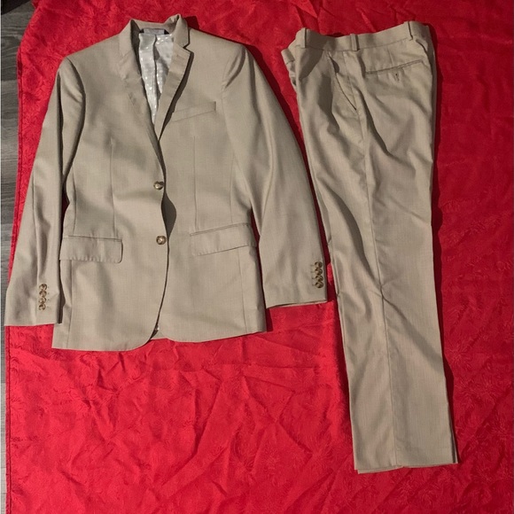 Perry Ellis | Suits & Blazers | Perry Ellis Light Tan Suit Setsize 3 ...